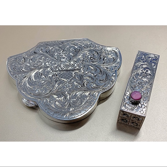 Other | Vintage Silver Lipstick Holder And Container | Poshmark